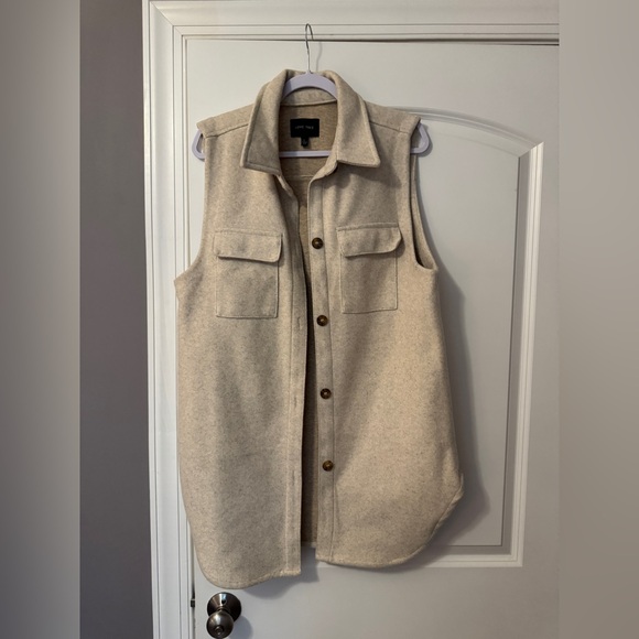 Love Tree | Tops | Love Tree Cream Collar Vest | Poshmark